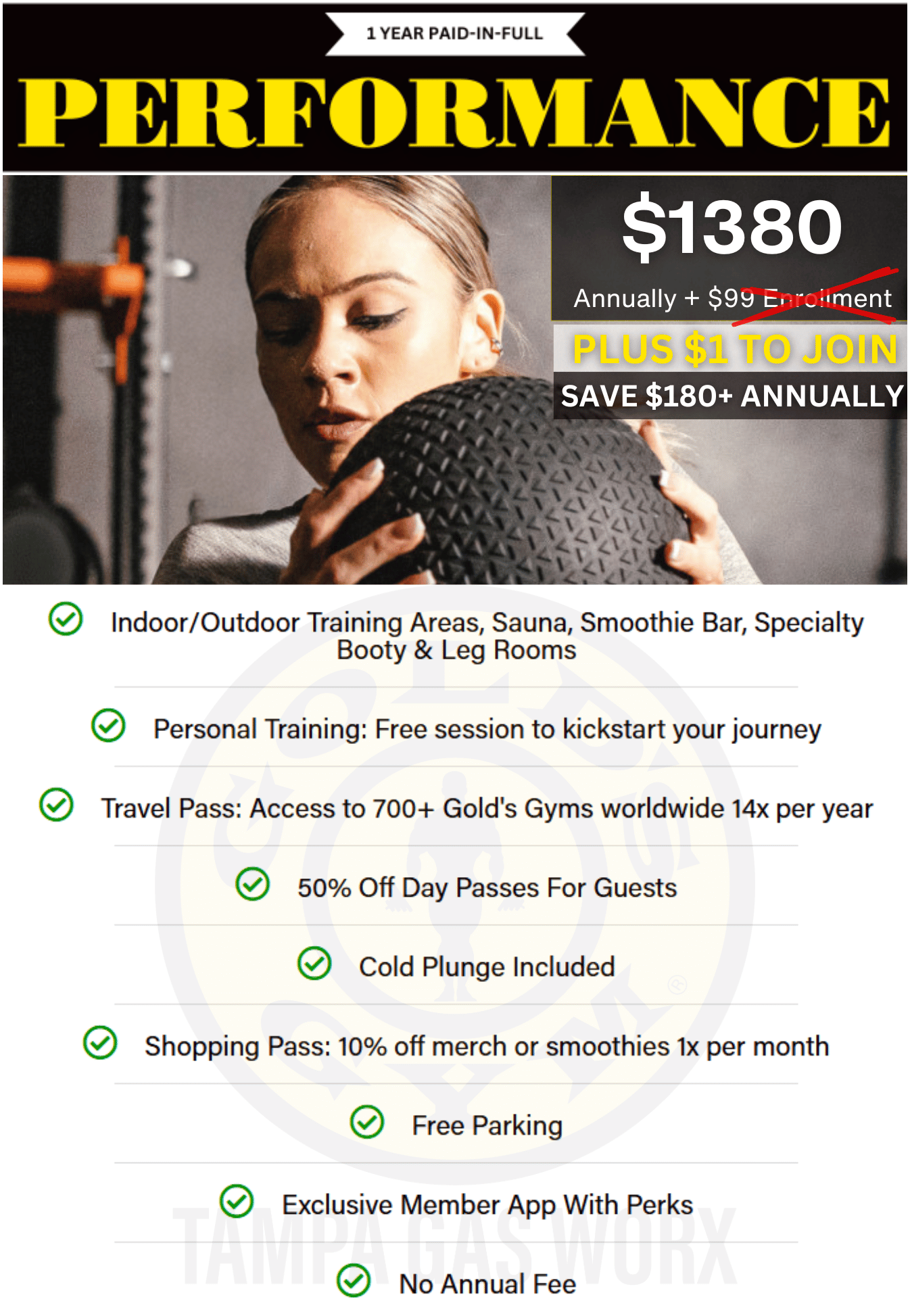 Gold's Gym Tampa Gas Worx - Official Site