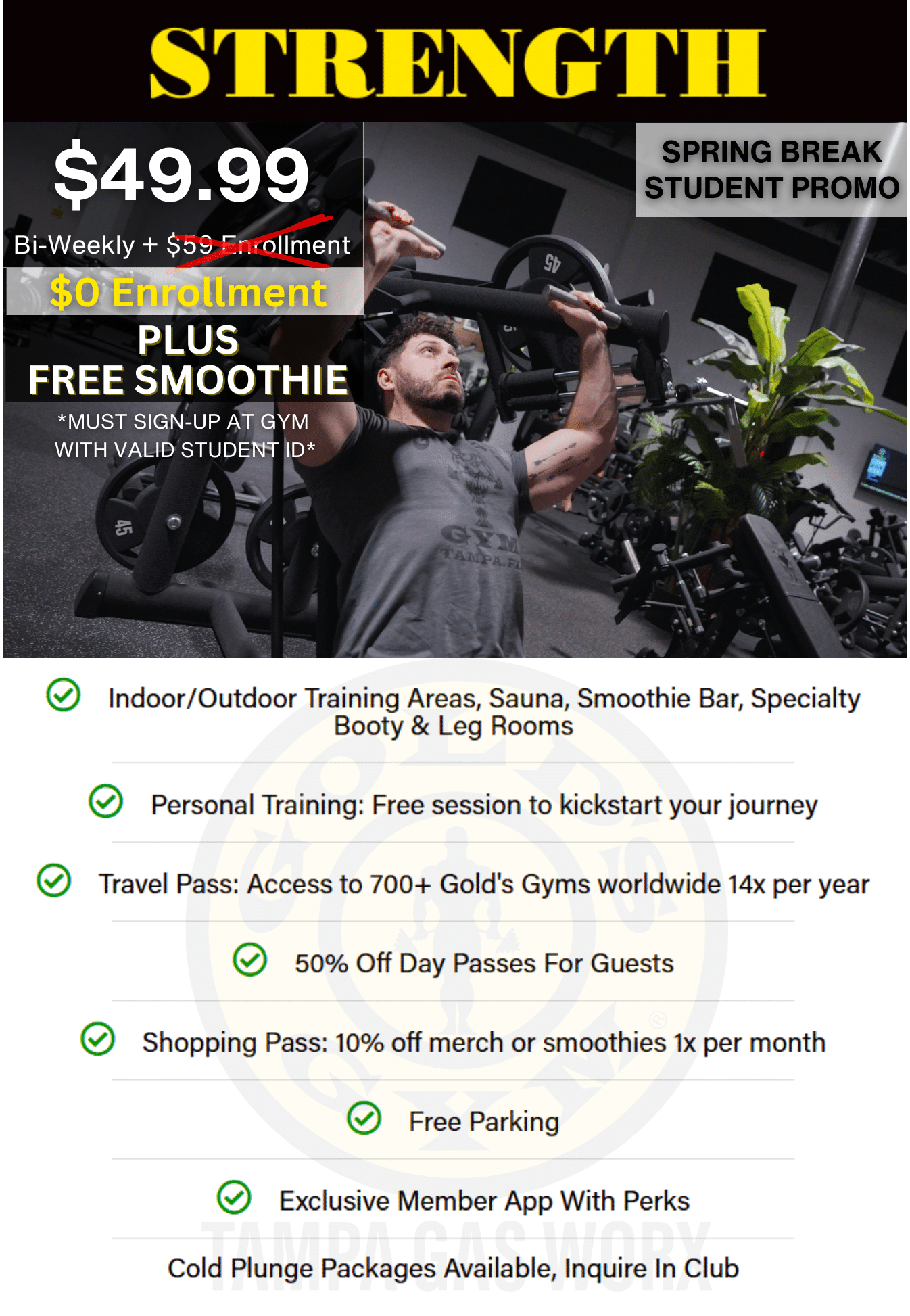 Gold's Gym Tampa Gas Worx - Official Site