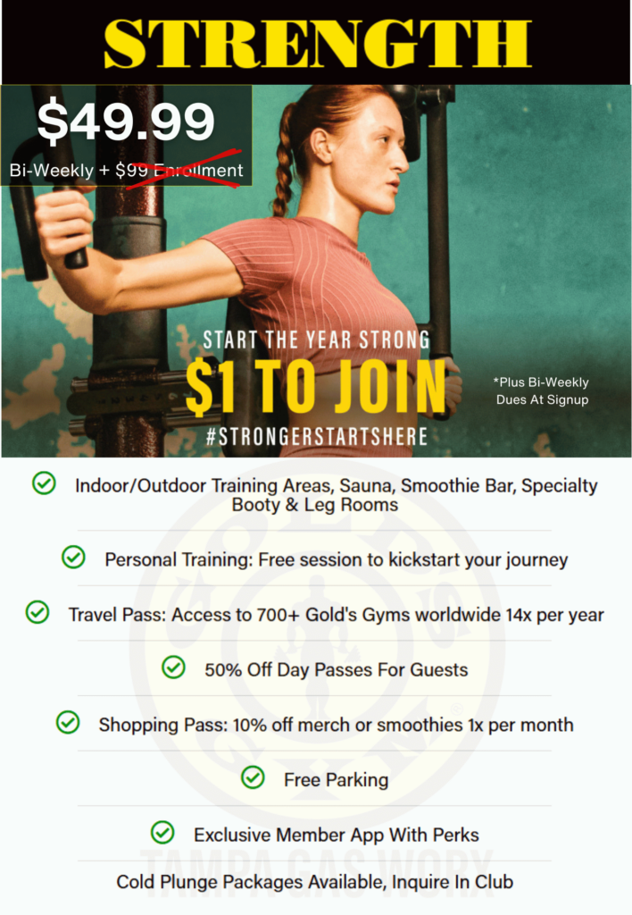 Gold's Gym Tampa Gas Worx - Official Site