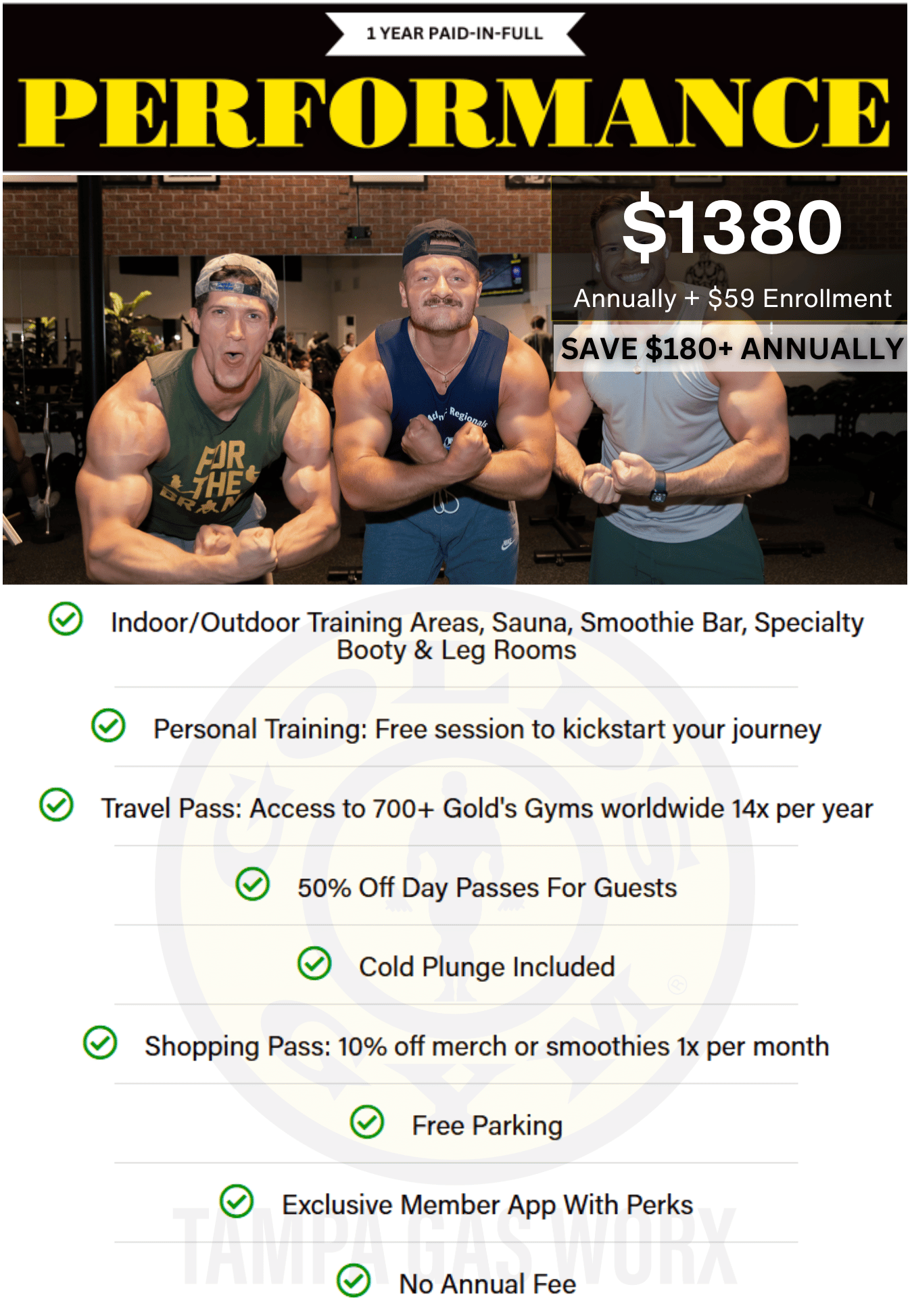 Gold's Gym Tampa Gas Worx - Official Site